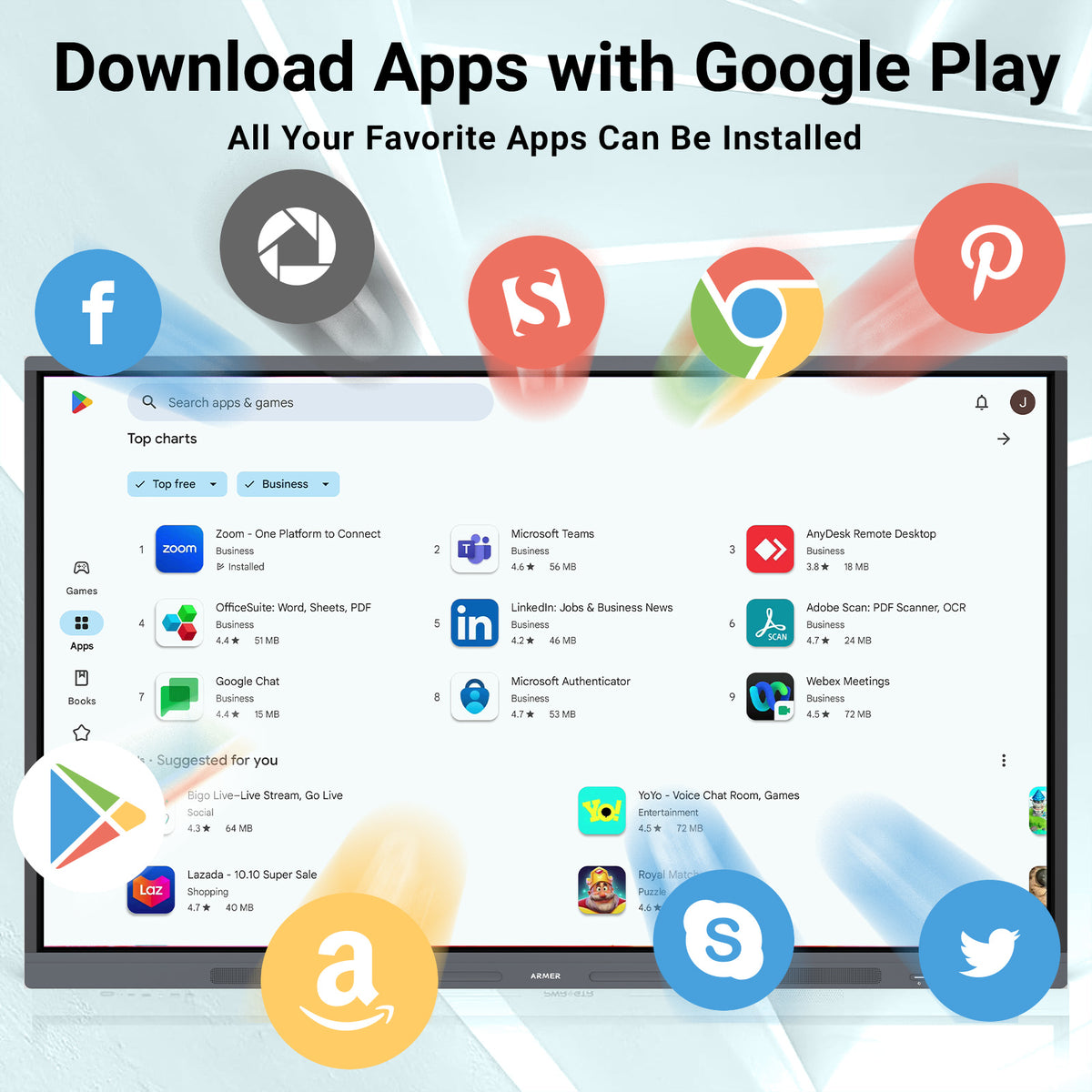 Armer Board Elite 65 Inch Smart Interactive Whiteboard | Armer Board