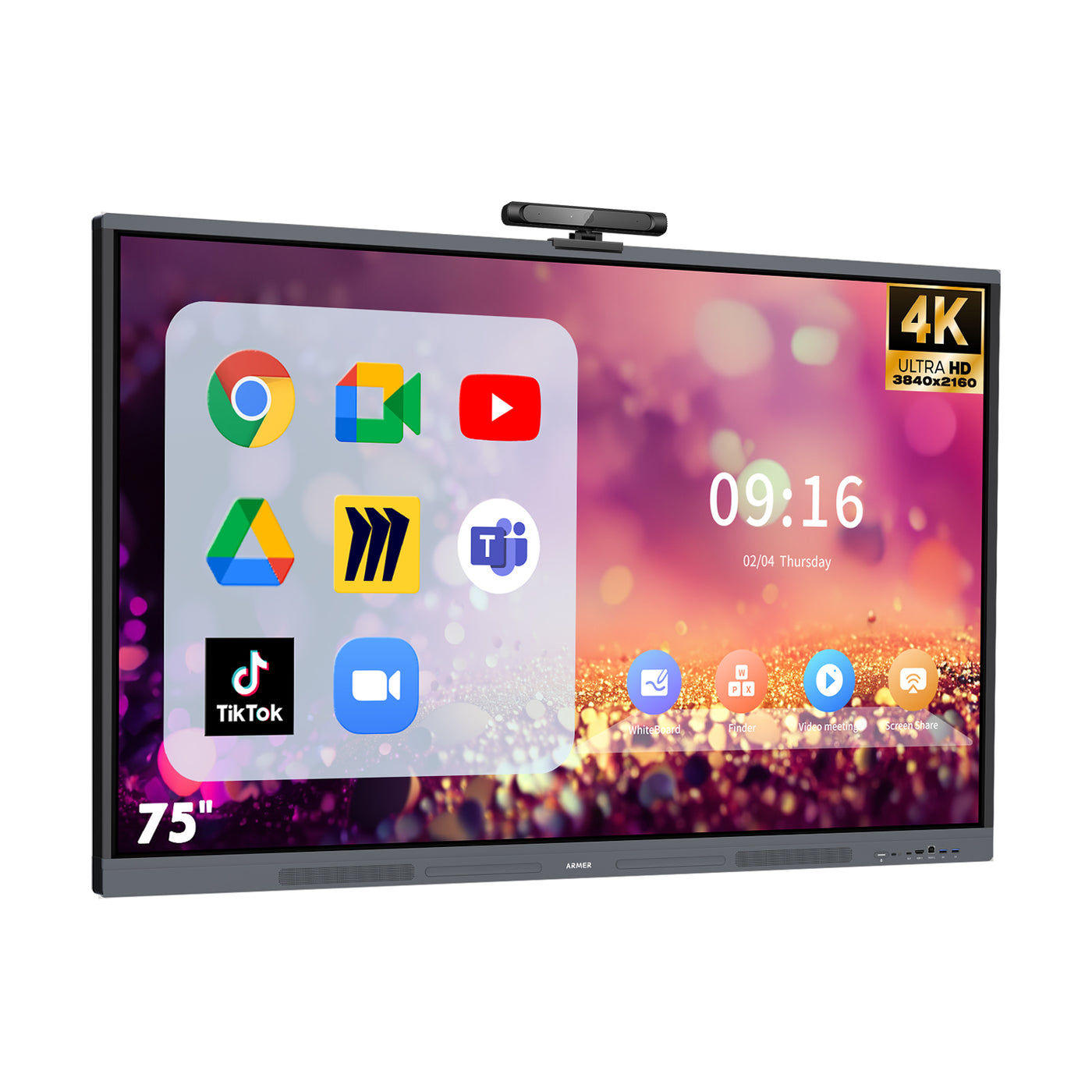Smart Digital Interactive Whiteboard Screen Touch Display | Armer Board