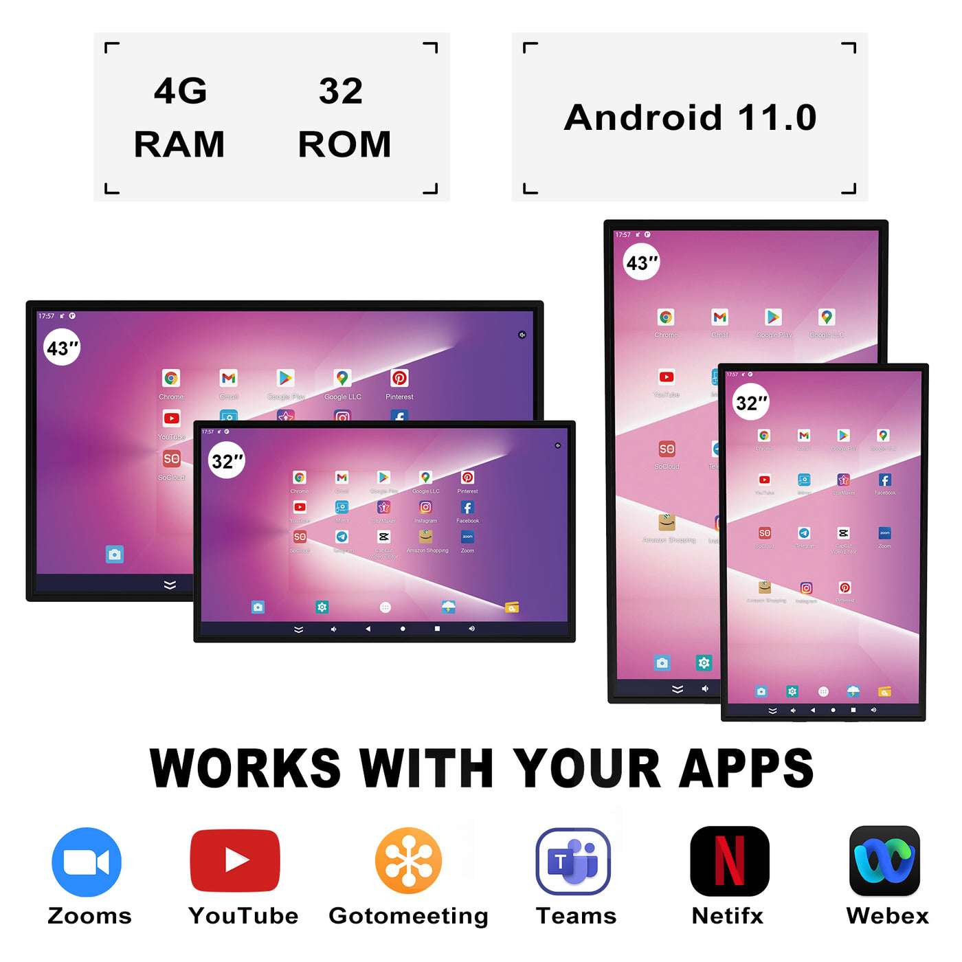 Erect 43 inch Electronic Digital Live Smart Board | Armer Board