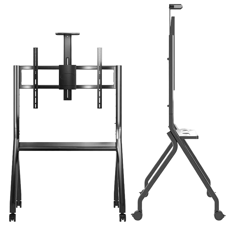 Floor Smart Board Stand with Wheels, Mobile TV Stand Wheels